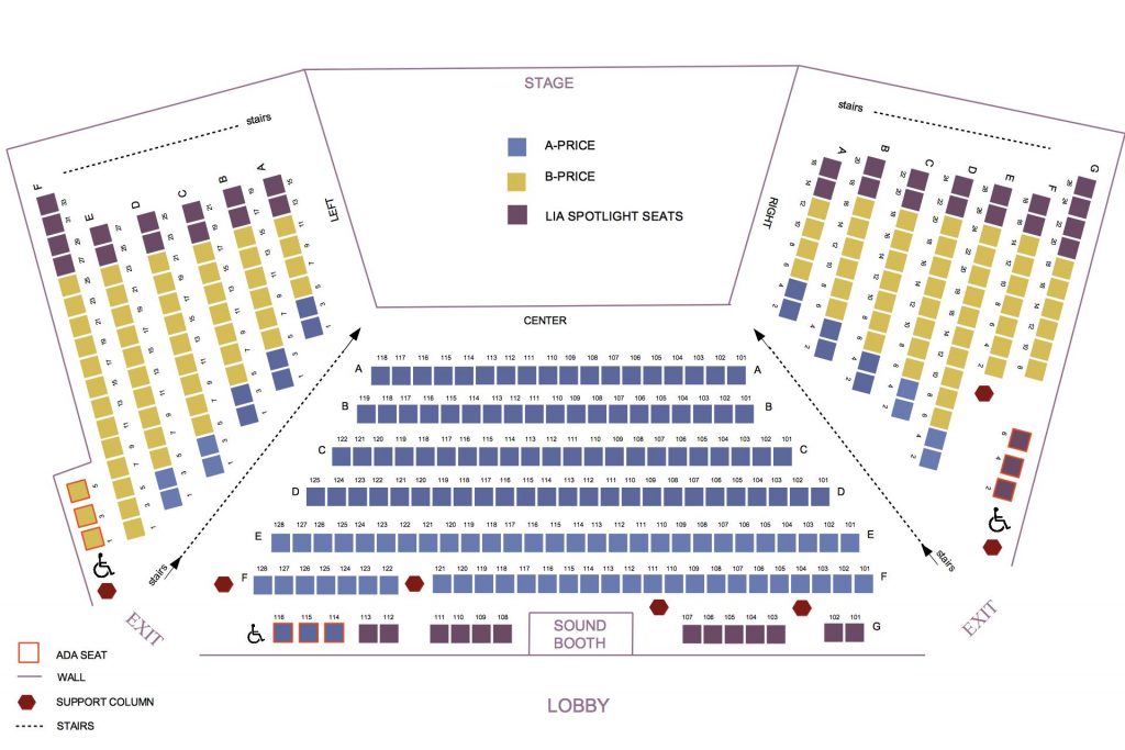 Seating Chart - Capital Rep Albany - LORT Theatre